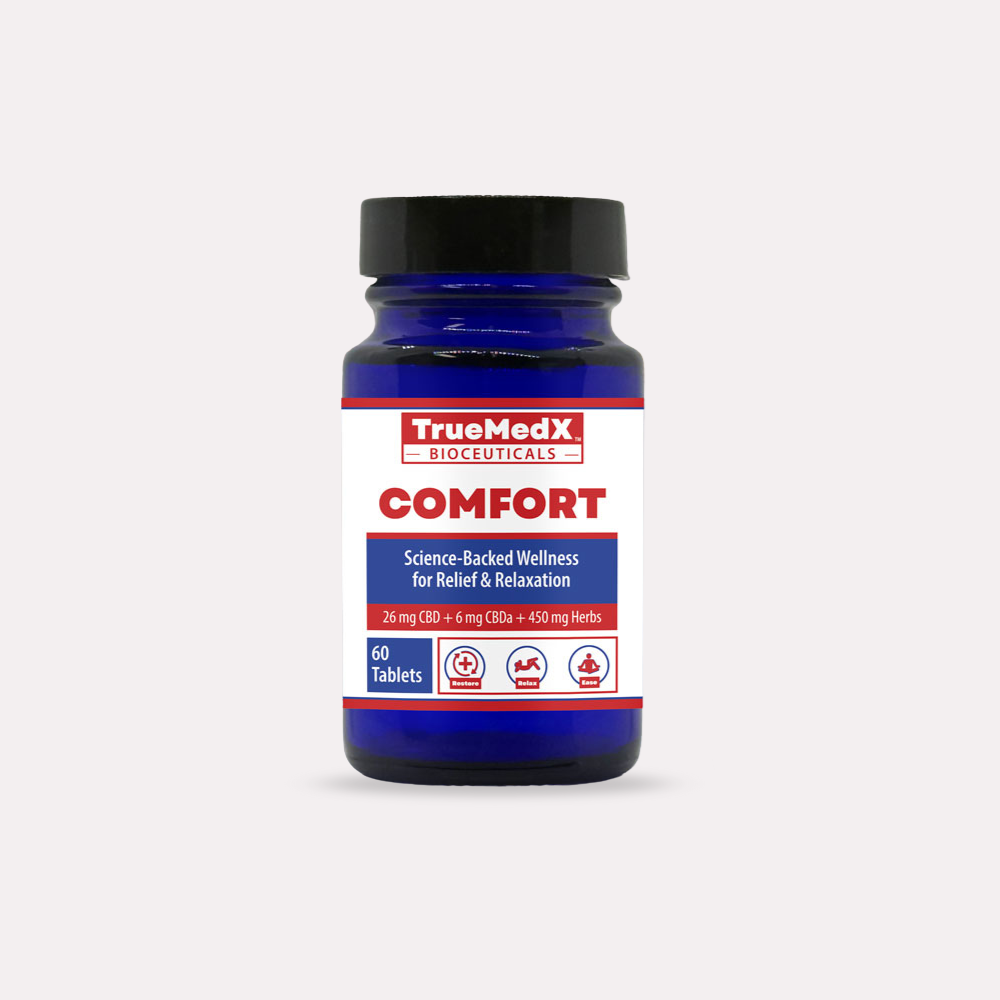 Comfort Tablets – CBD + CBDa for Inflammation & Relief – TrueMedX