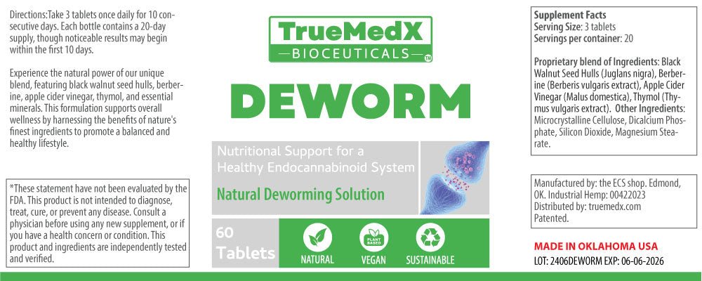 TrueMedX Deworm - Natural Deworming Solution for Humans! – TrueMedX ...
